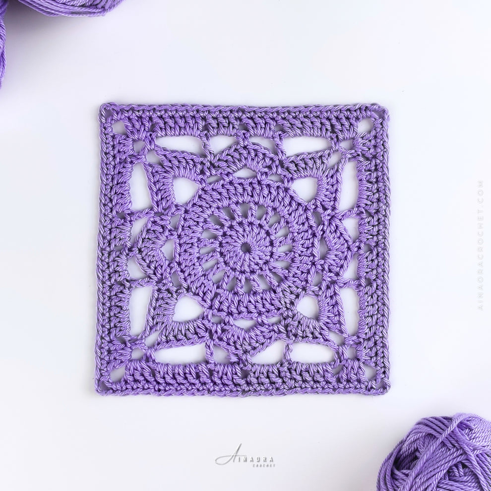Willow Granny Square Crochet Pattern – Ainaora Crochet