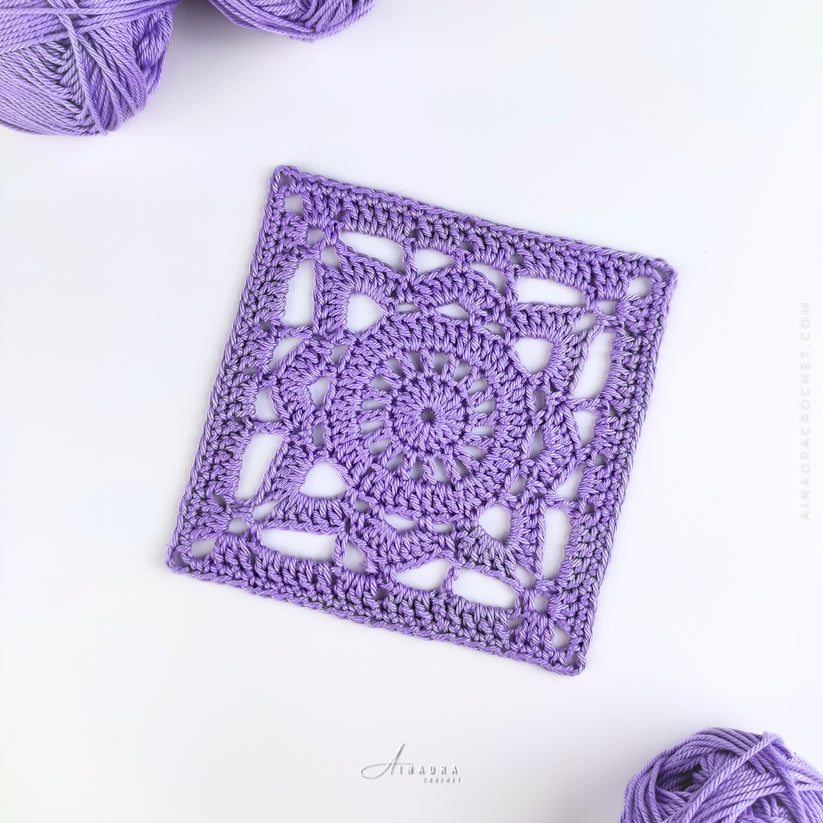 Willow Granny Square Crochet Pattern – Ainaora Crochet