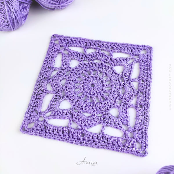 Willow Granny Square Crochet Pattern – Ainaora Crochet